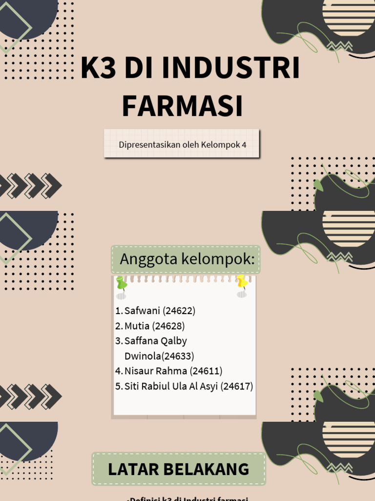 K3 Di Industri Farmasi - 20240923 - 131021 - 0000 | PDF
