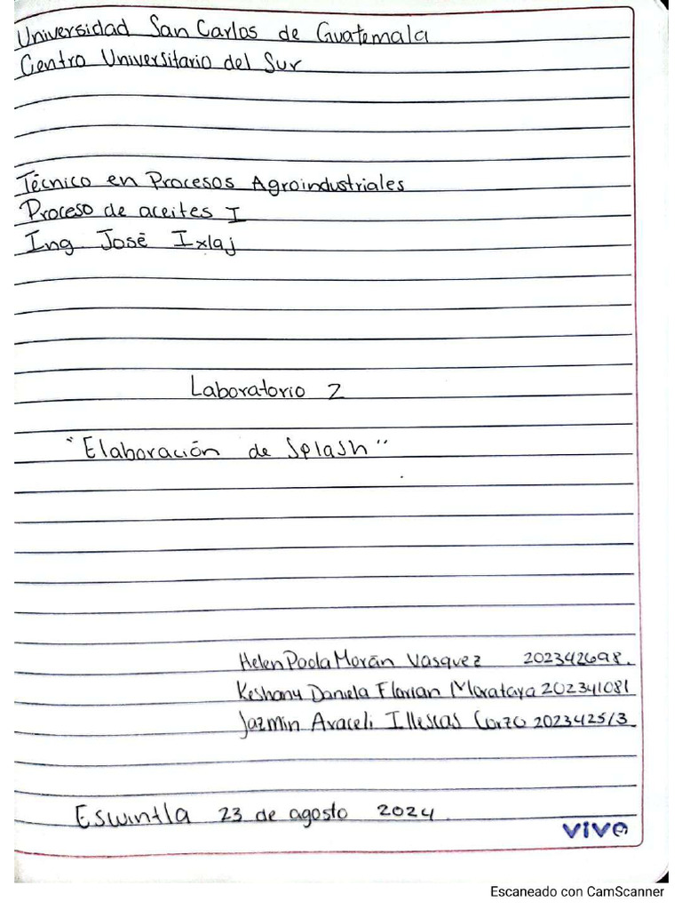 Laboratorio 2, Splash | PDF