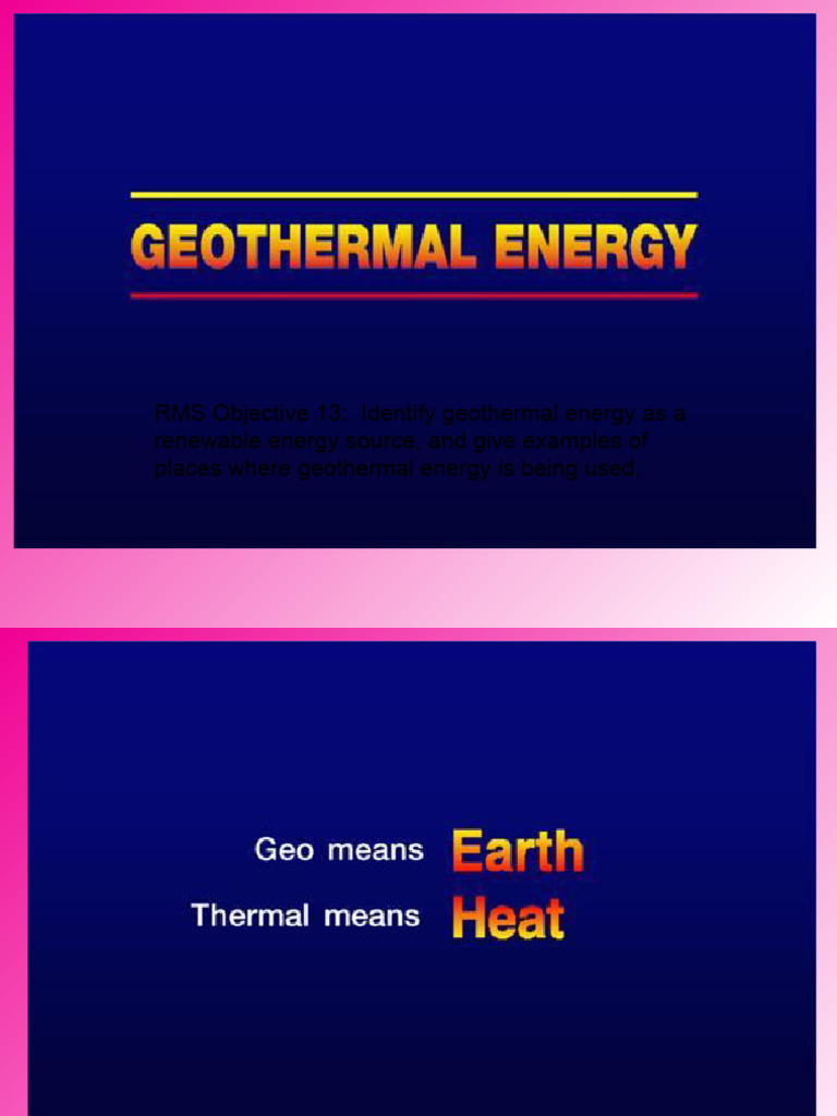 Geothermal Energy Powerpoint | PDF