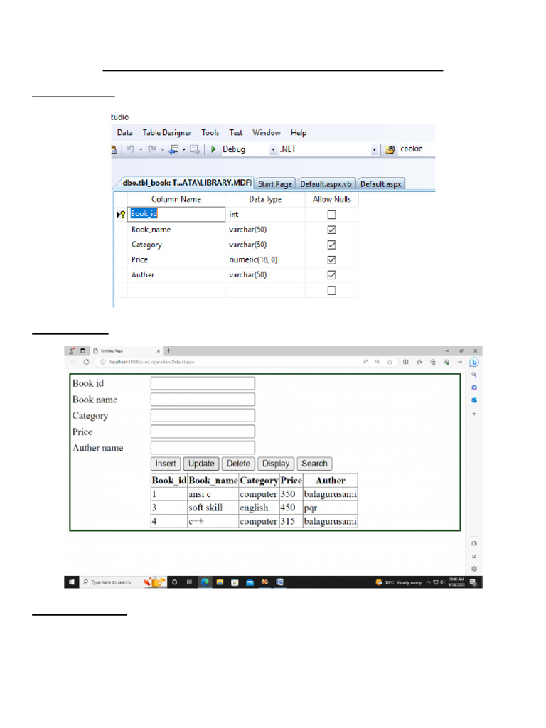 Insert, Update, Delete, Display and Search Using Add Parameter | PDF Insert, Update, Delete, Display and Search Using Add Parameter | PDF