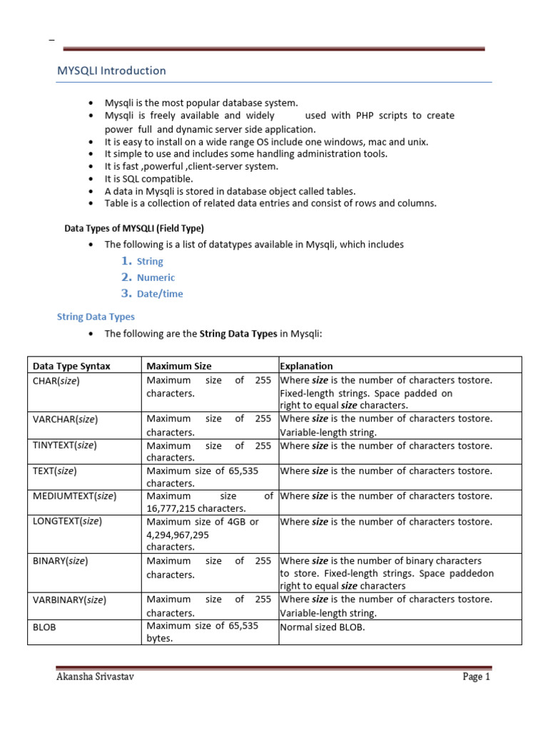 UNIT 3 - WFS - PHP Interaction With Database | PDF