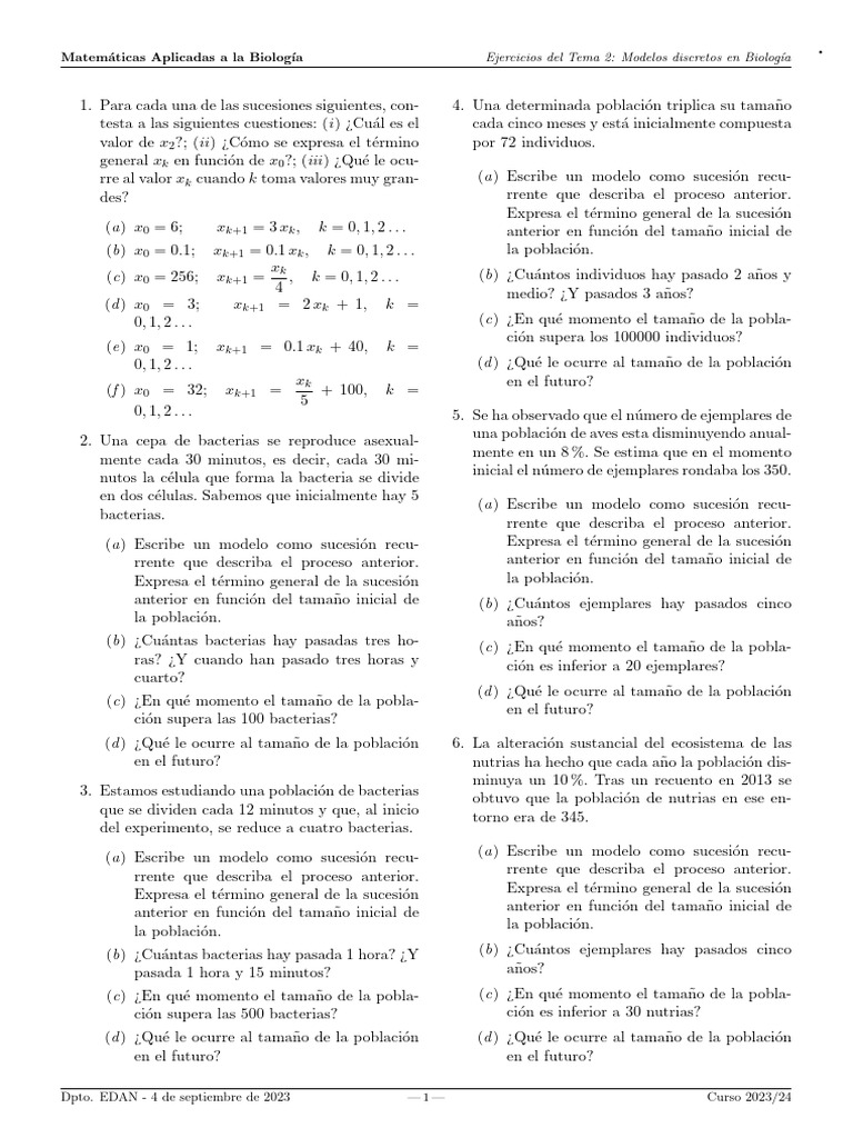 Enunciados Hoja2 | PDF