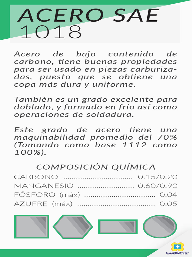 ACERO SAE 1018 Aceros Luchriher | PDF