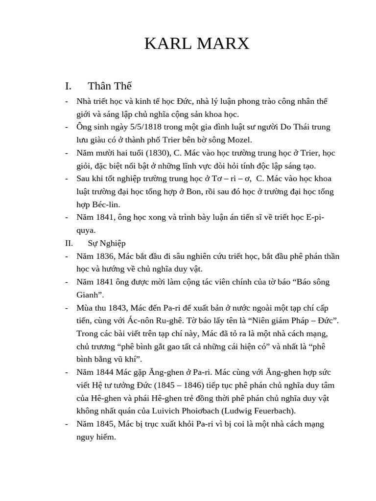 Karl Marx Pdf