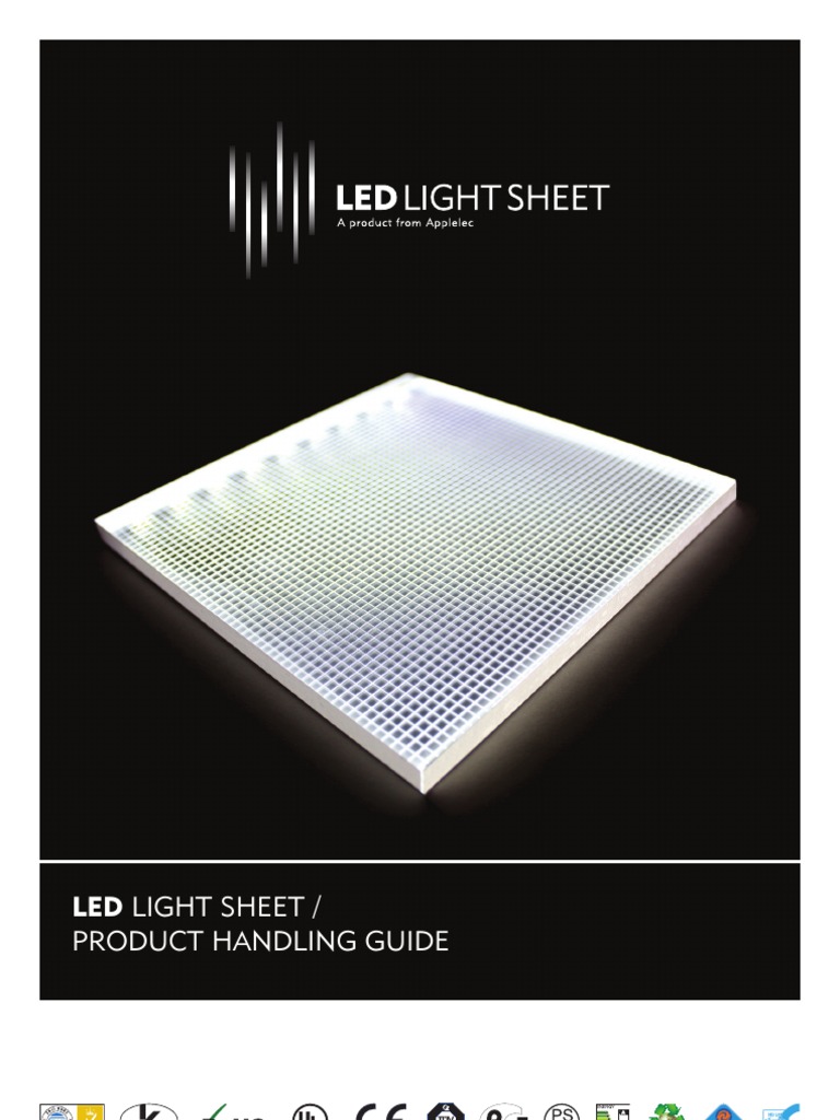 Led Light Sheet /: Product Handling Guide | PDF | Light Emitting Diode ...