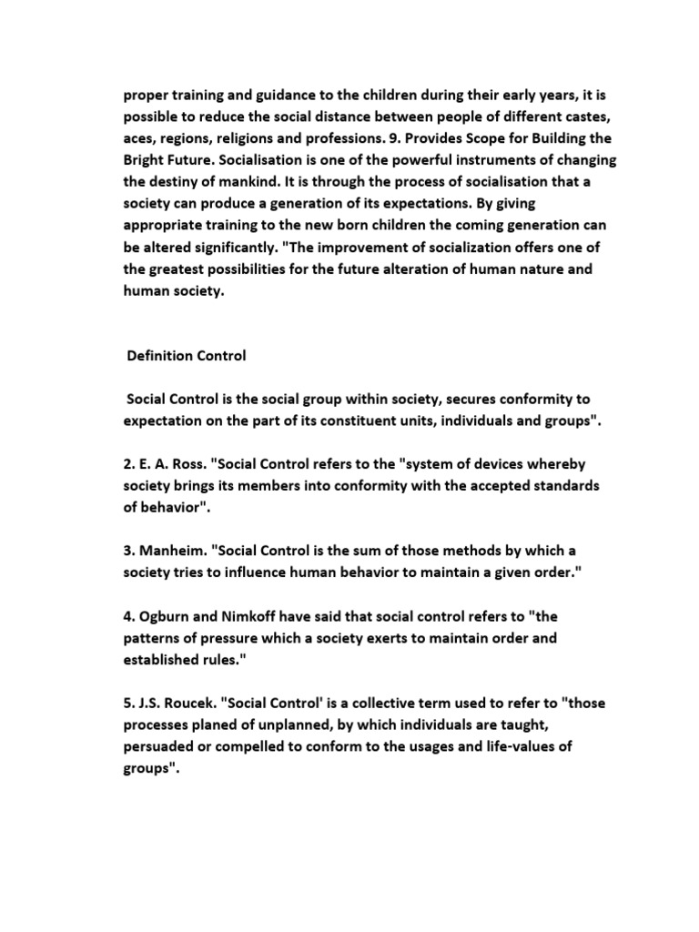 Social Control | PDF