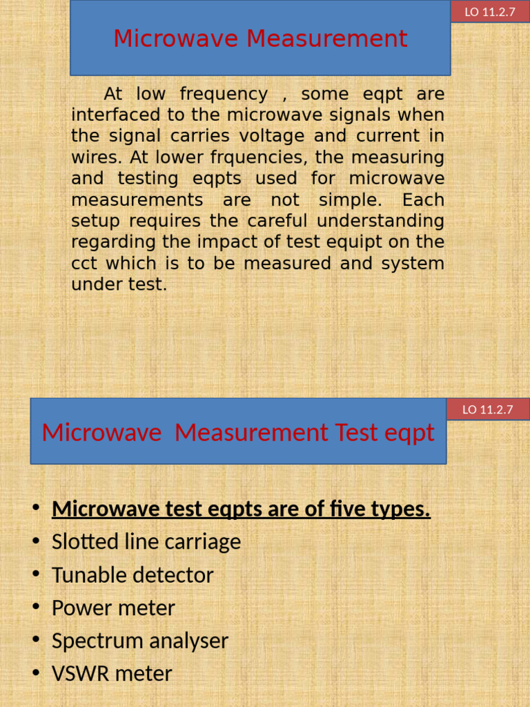 Freq Measurement Pdf Microwave Electromagnetic Radiation