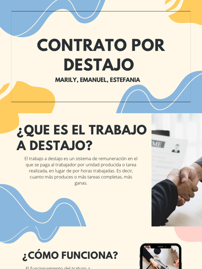 Contrato Por Destajo.l | PDF | Negocios