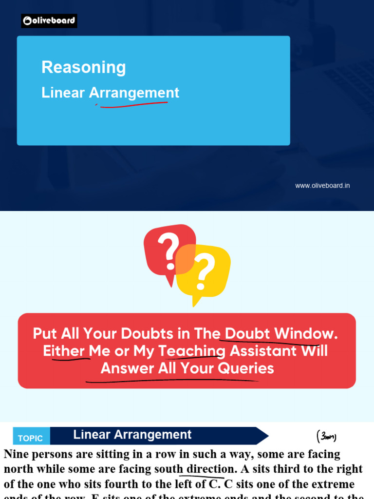 Linear Arrangement 1726562573 | PDF