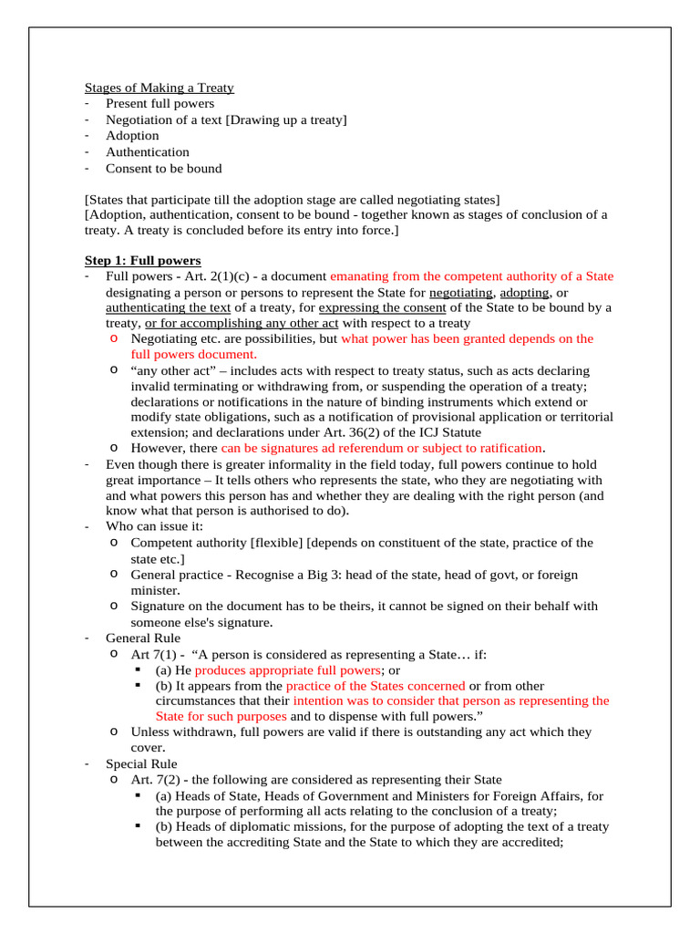 Rhea Reddy - Treaties | PDF