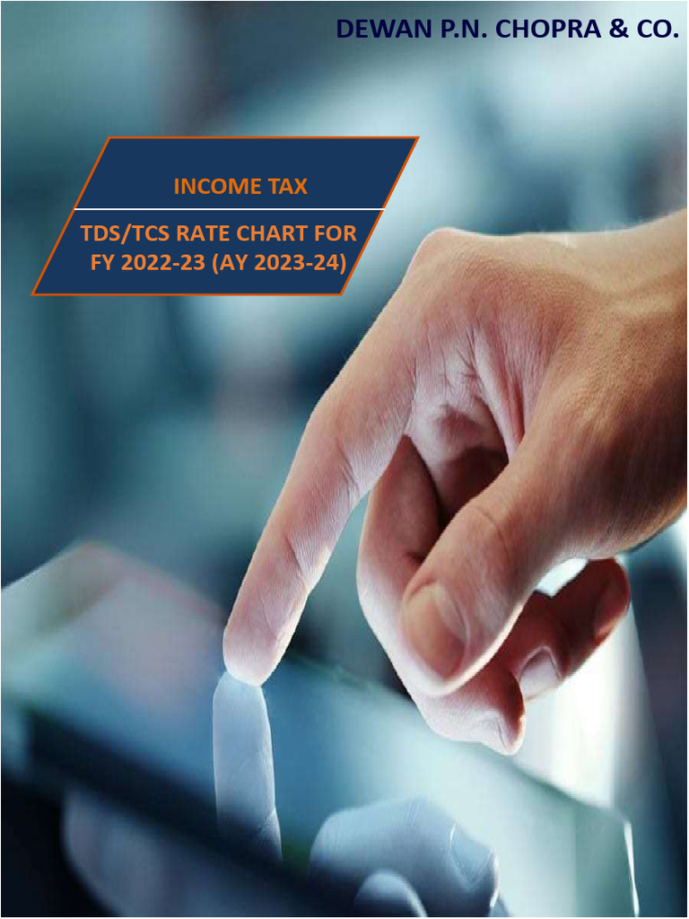Tds Tcs Rate Chart Fy 2022 23 | PDF