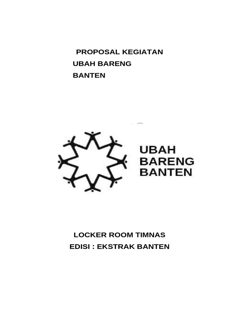 Proposal Ubah Bareng Ekstrak Banten (Edit Ardhy) - 1 | PDF
