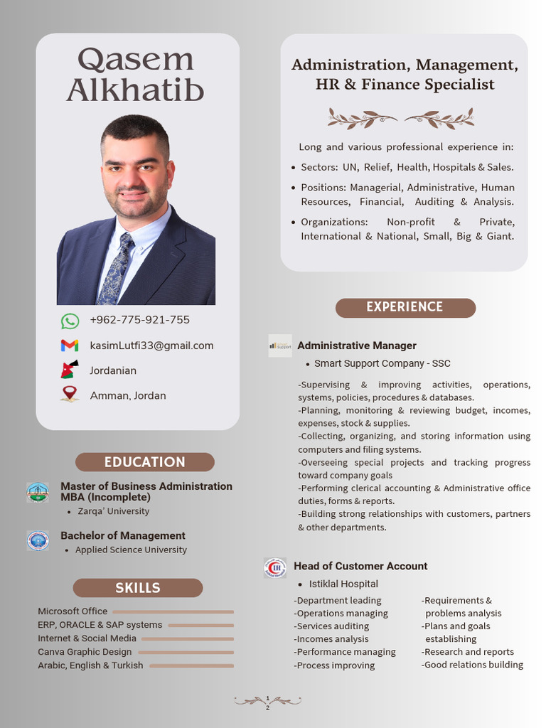 Qasem Lutfi Resume A | PDF