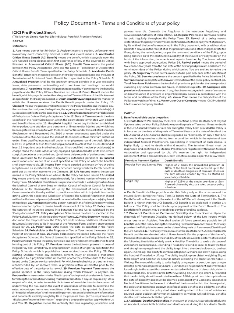 IProtect+Smart Policy+Document | PDF