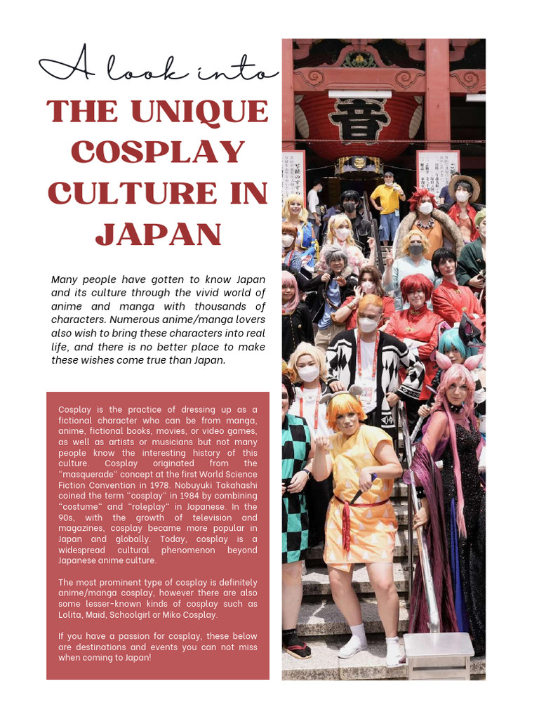 A look into the unique cosplay culture in Japan | PDF