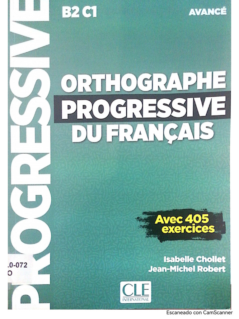 ORTHOGRAPHE Progressive AVANCÉ | PDF