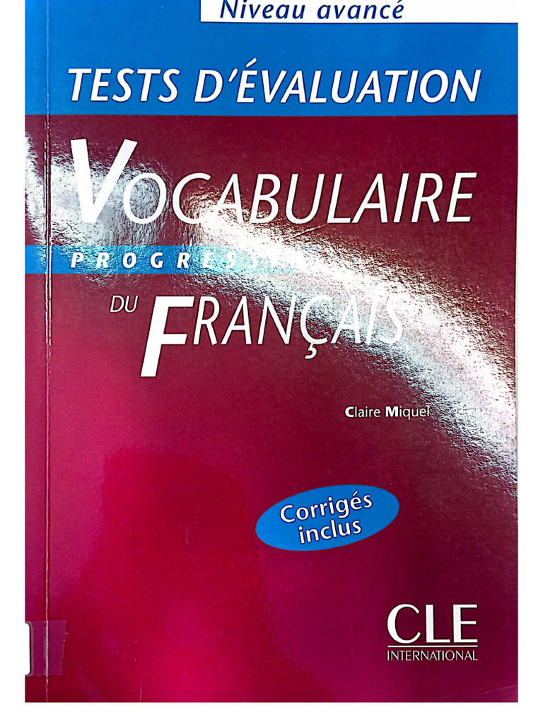 Test vocabulaire avancé CLE | PDF