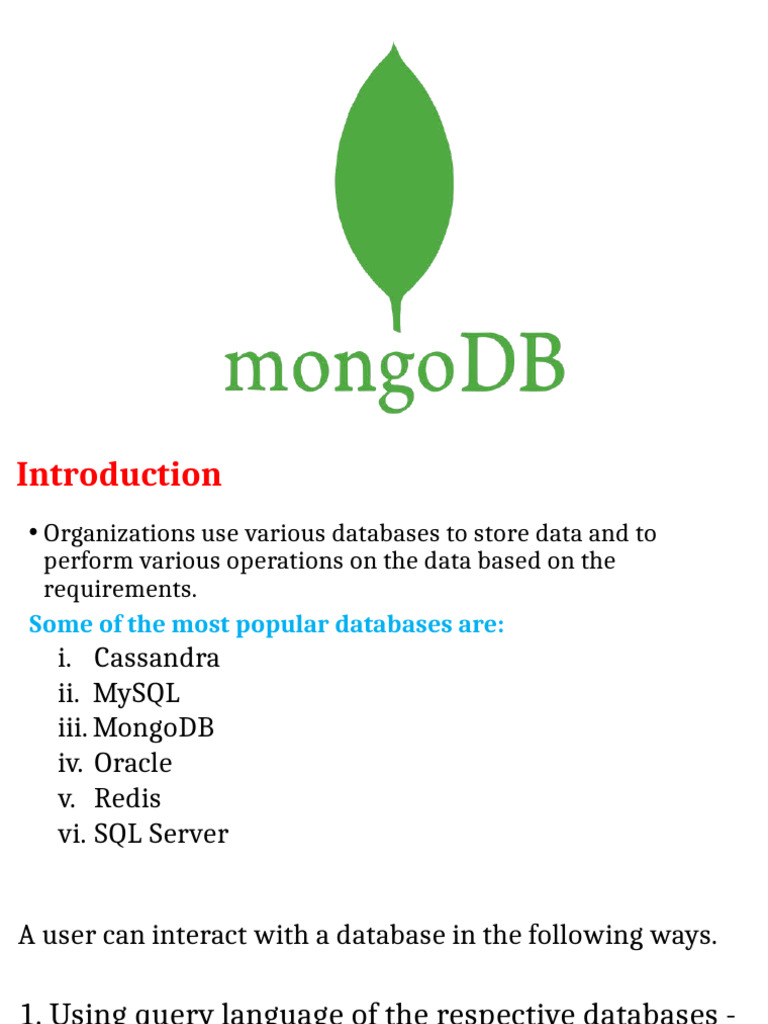 MongoDb Updated | PDF