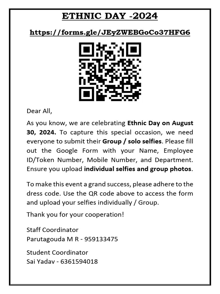 Ethnic Day | PDF