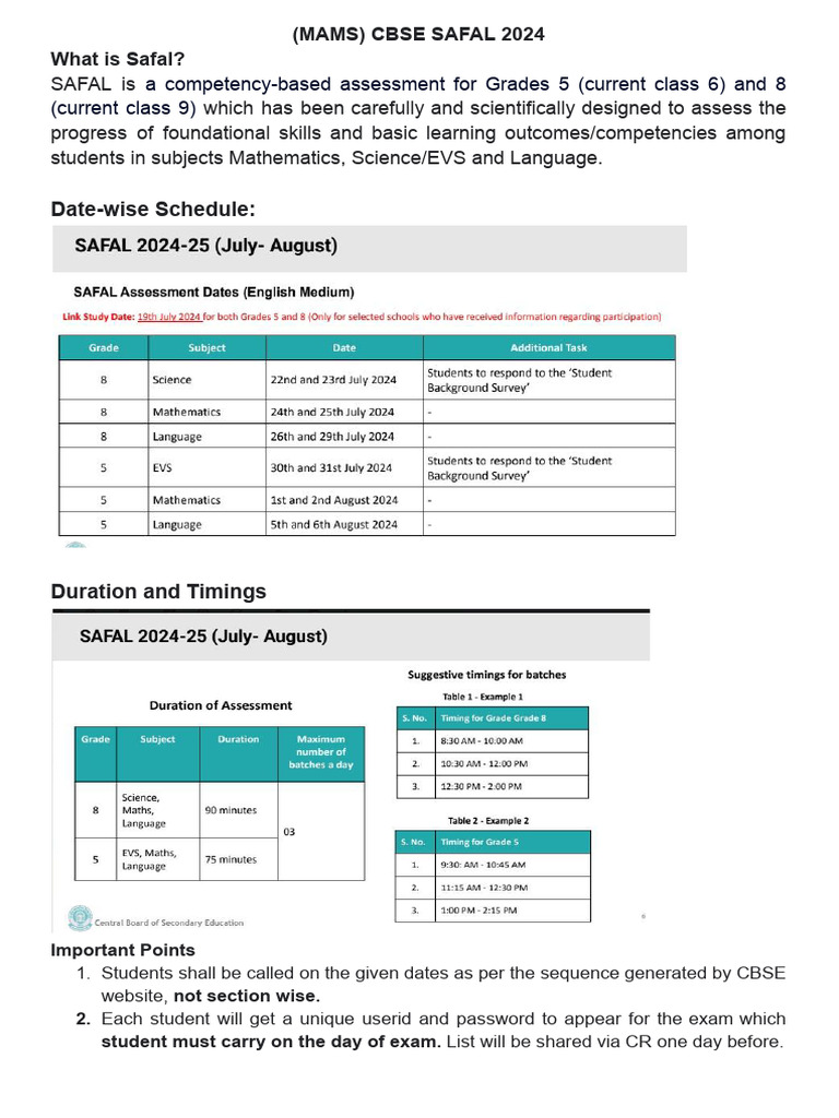 Safal Guidelines | PDF