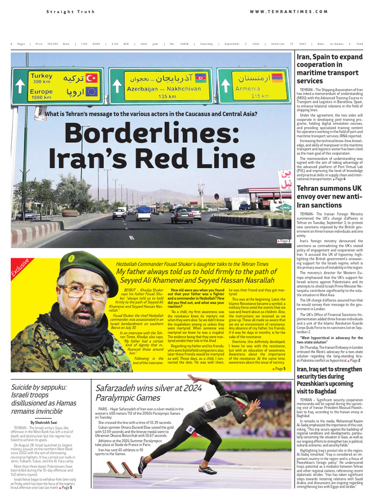 IRAN - Tehran Times 07 Sep 2024 | PDF