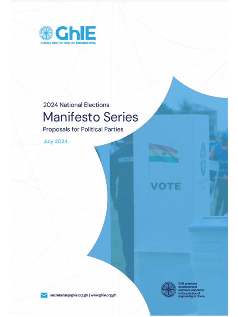 GhIE Manifesto Series - Proposals For Political Parties 6jul2024 | PDF