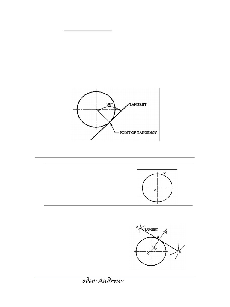 Engineering-drawing-MODULE 4 Tangency | PDF