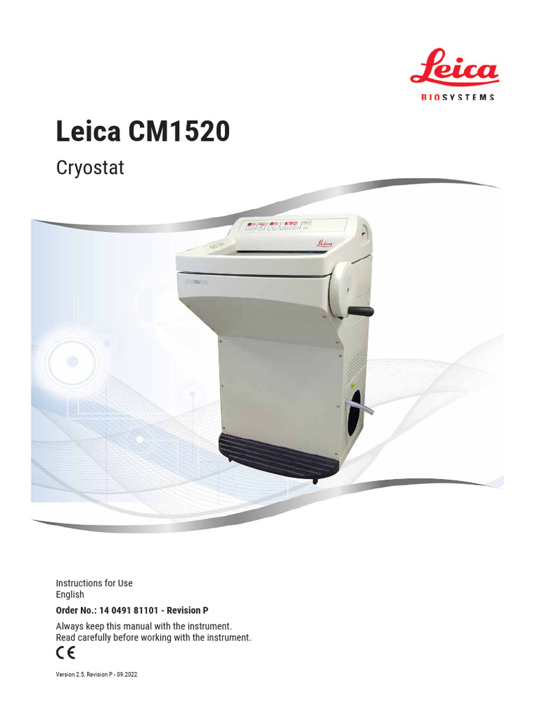Leica CM1520 IFU 2v5P en | PDF