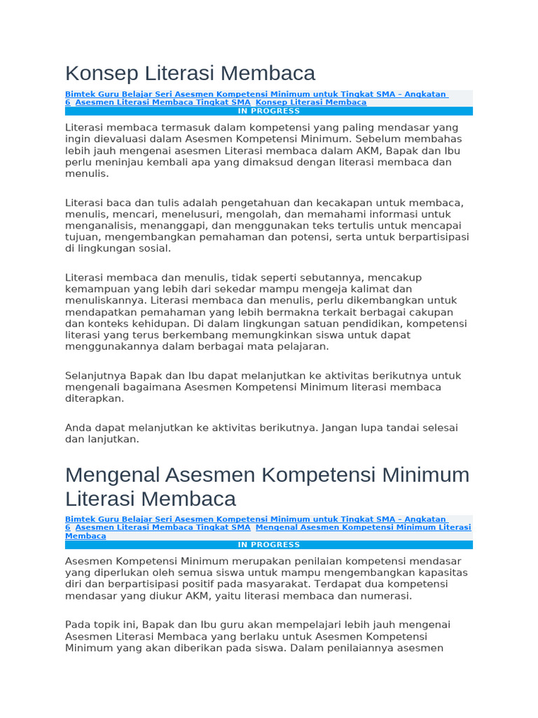 Literasi Membaca | PDF