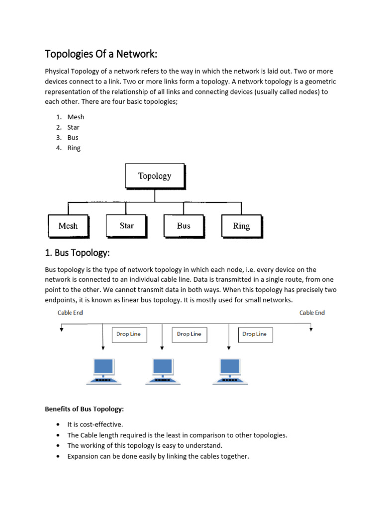Topologies of A Network | PDF