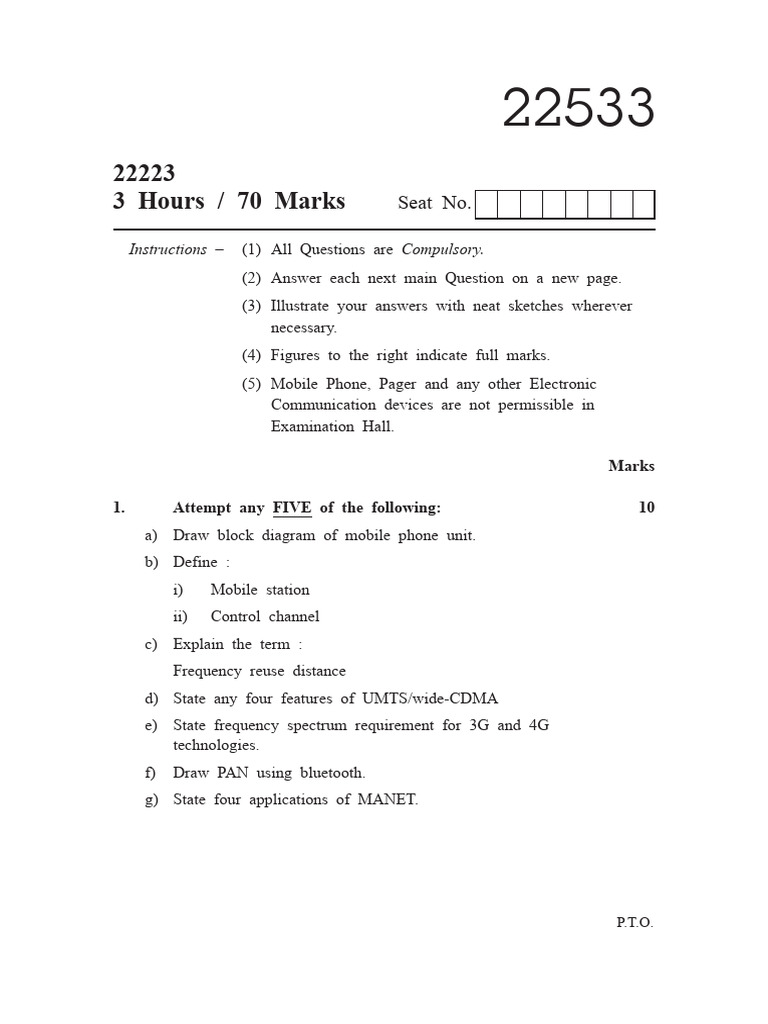 2023 Summer Question Paper (Msbte Study Resources) | PDF