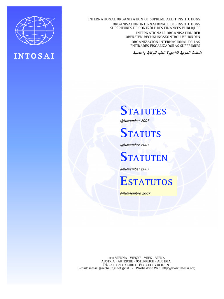 INTOSAI Estatuto | PDF