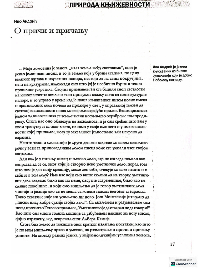 Ivo Andric - o Prici I Pricanju - 2 | PDF