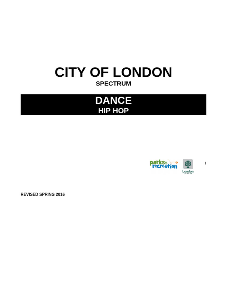 Dance - Hip Hop Resource | PDF
