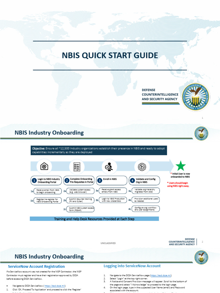 NBIS Quick Start Guide | PDF | Login | Software