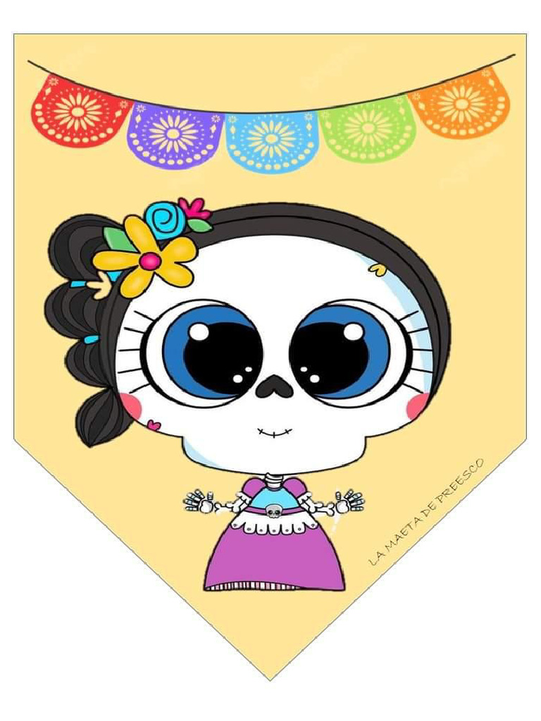 Molde Día de Muertos Miss Cami | PDF