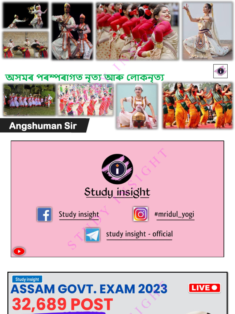 Dance forms of assam Study insight | PDF