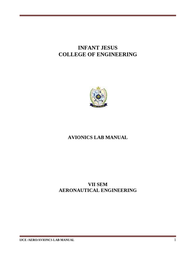 IJCE Aero Lab Manual | PDF