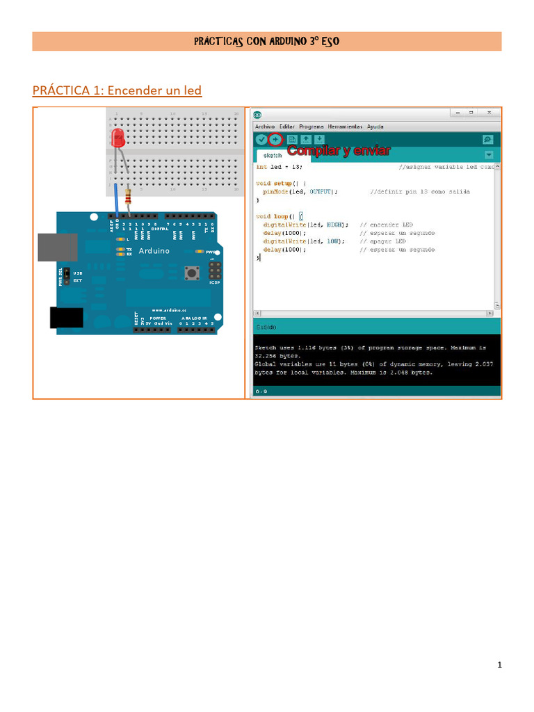 PRÁCTICAs CON ARDUINO | PDF