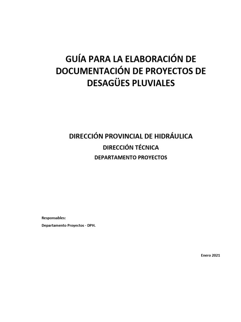 DHBA Guia para La Elaboracion de Proyectos-2021-04-30 | PDF