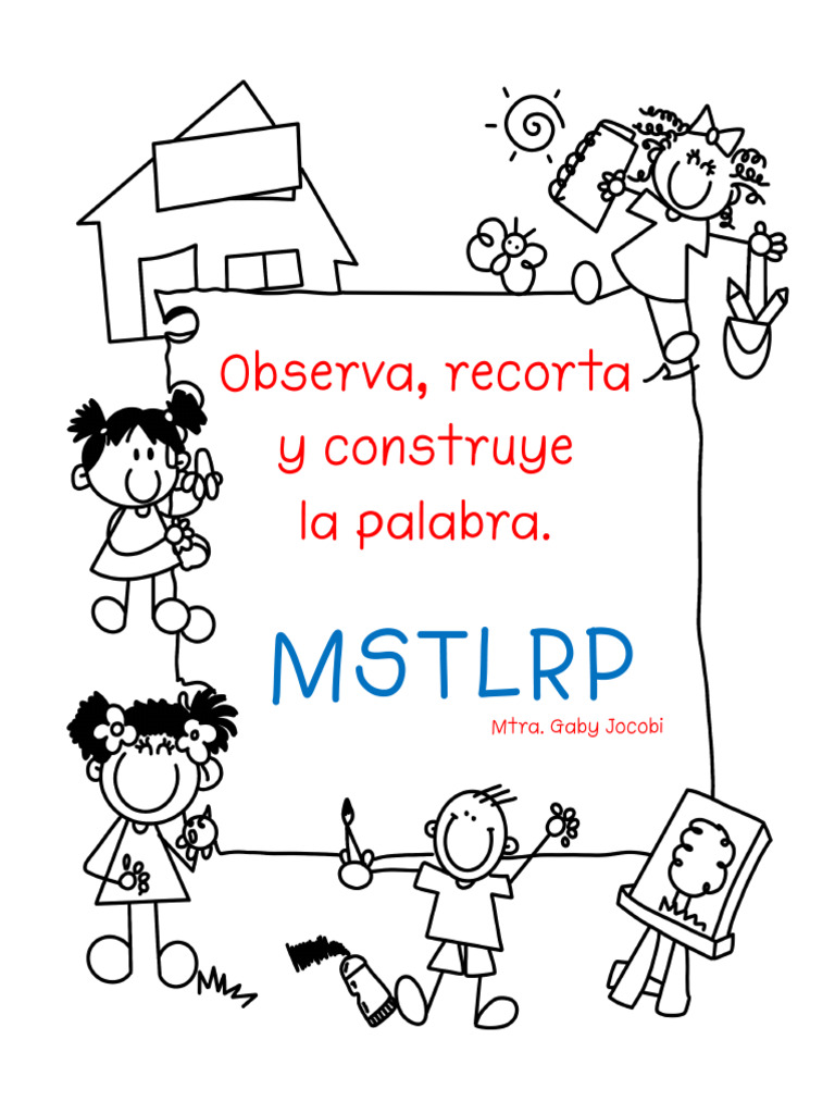 OBSERVA RECORTA Y CONSTRUYE LA PALABRA | PDF