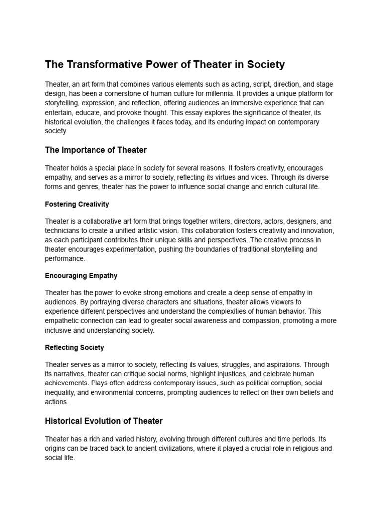 Theater | PDF