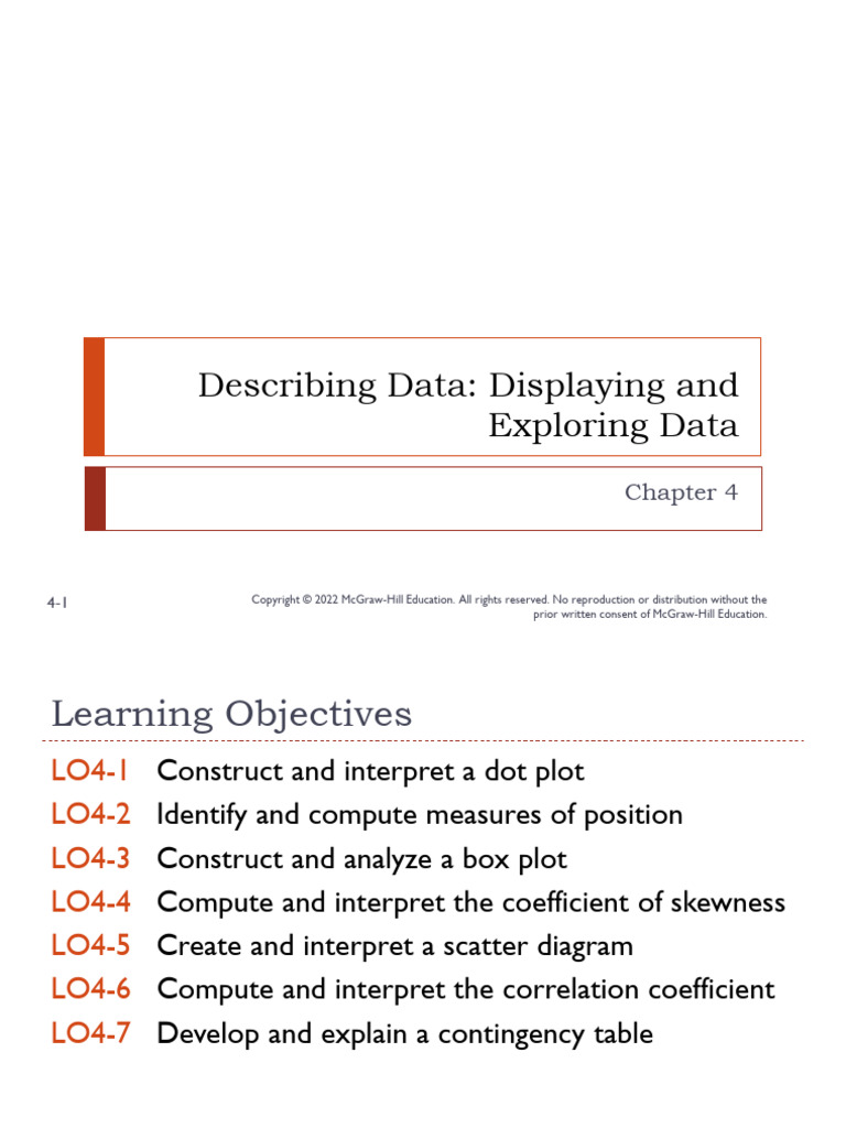 Describing Data - Displaying and Exploring Data | PDF