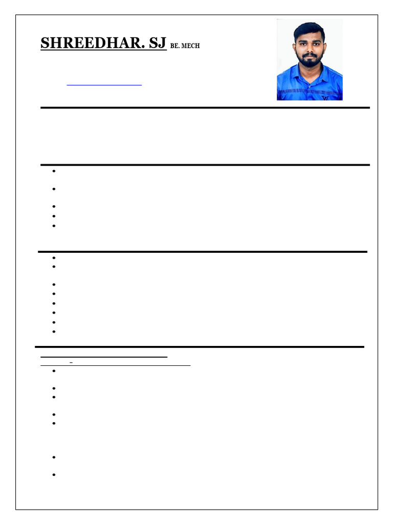 NEW UPDATED SHREEDHAR SJ CV 2024 | PDF