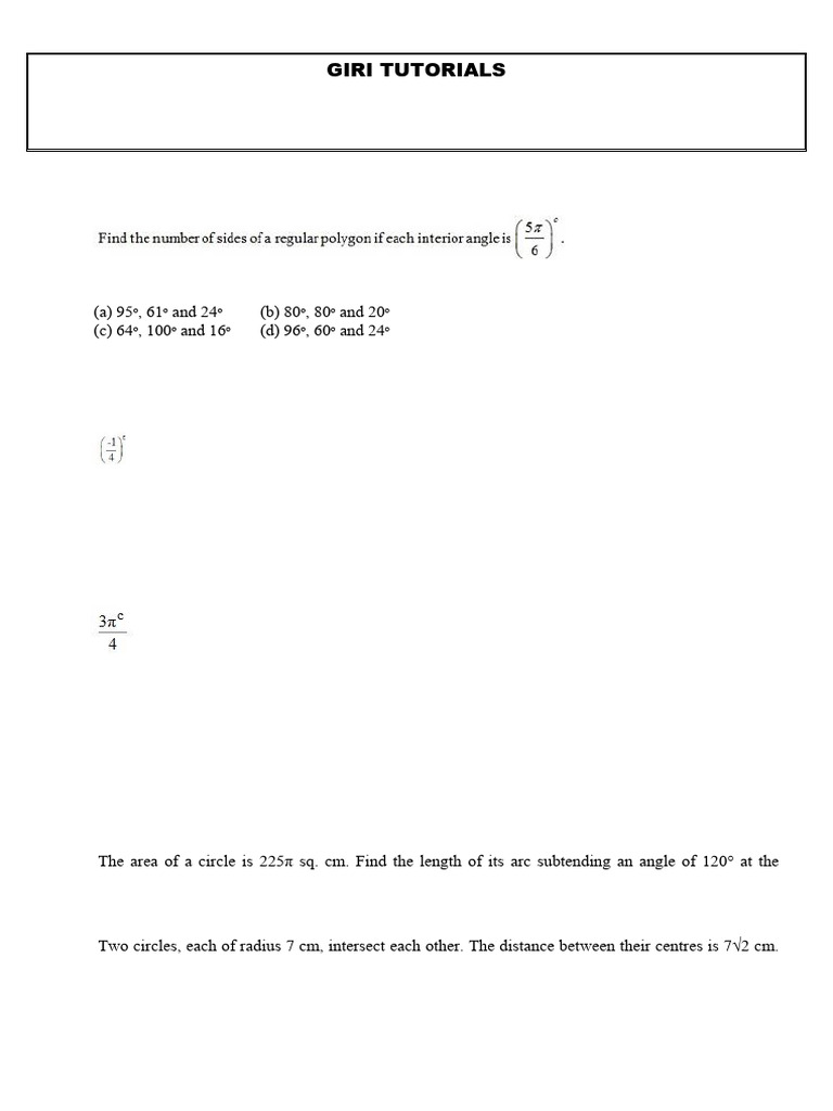 Angle and Its Measurement 02 | PDF