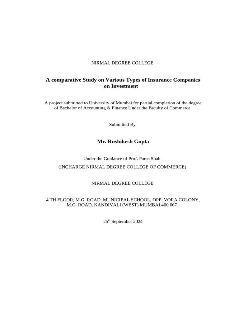 Black Book Project | PDF