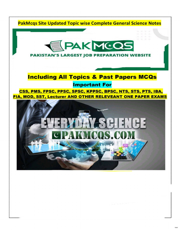 Every Day Science Updated Pakmcqs Site Notes | PDF