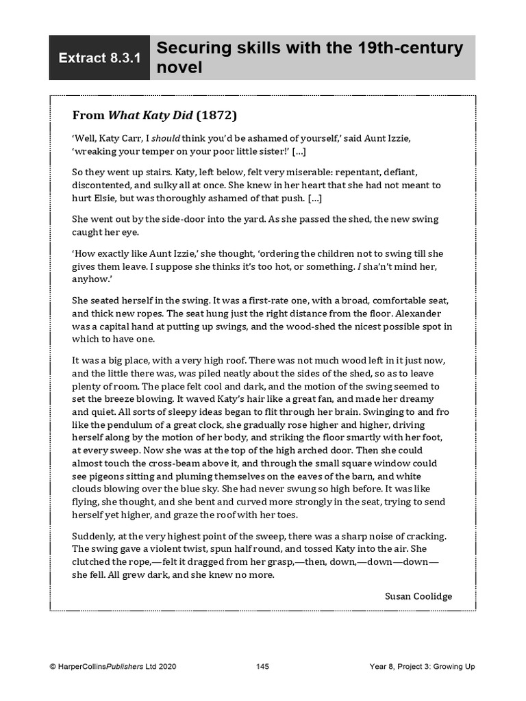 Year 8 Project 3 Growing Up | PDF