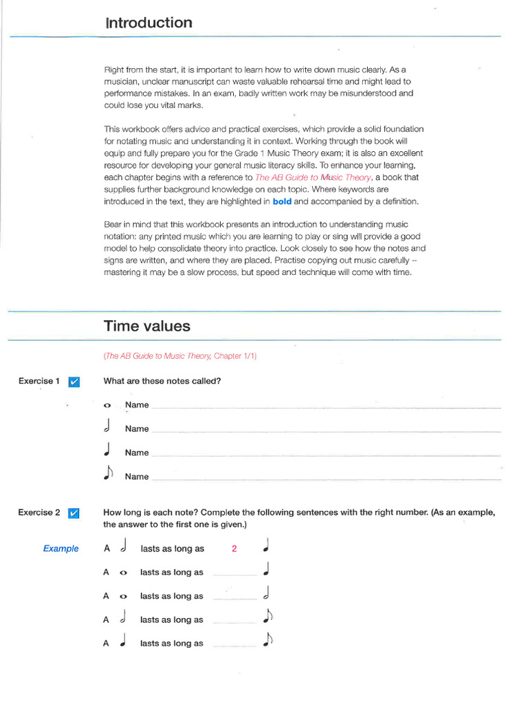 Exercises ABRSM | PDF