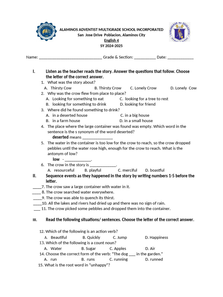 Final English 4 | PDF
